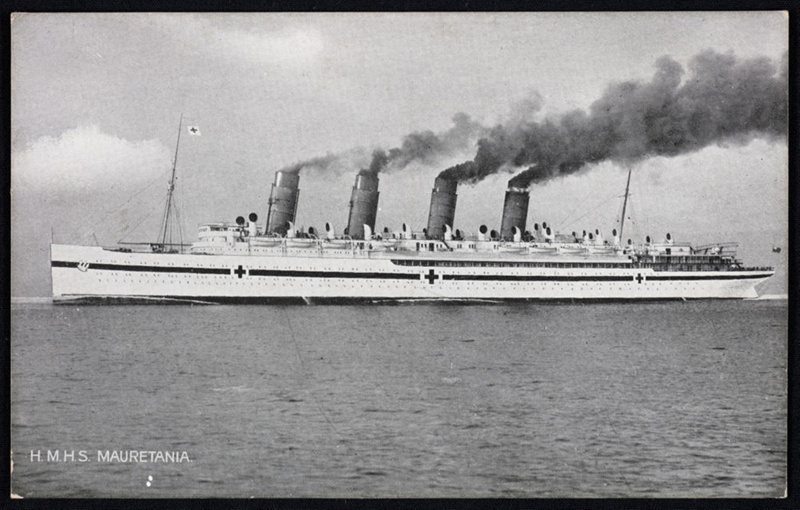 The H.M.H.S. 'Mauretania', hospital ship.; Unknown; 1900-1950; 9375.1 ...