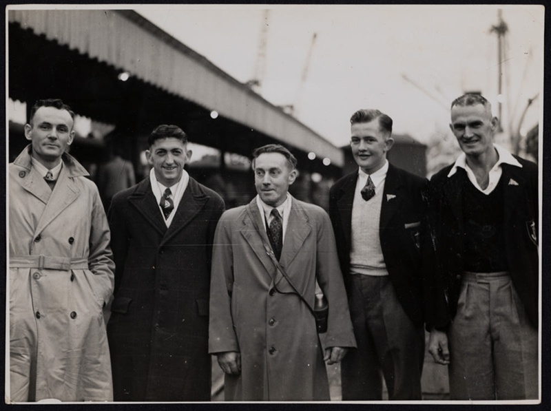 Five men, crew of the 'Victory', 1948.; Unknown; 1948; 8364.1 | eHive