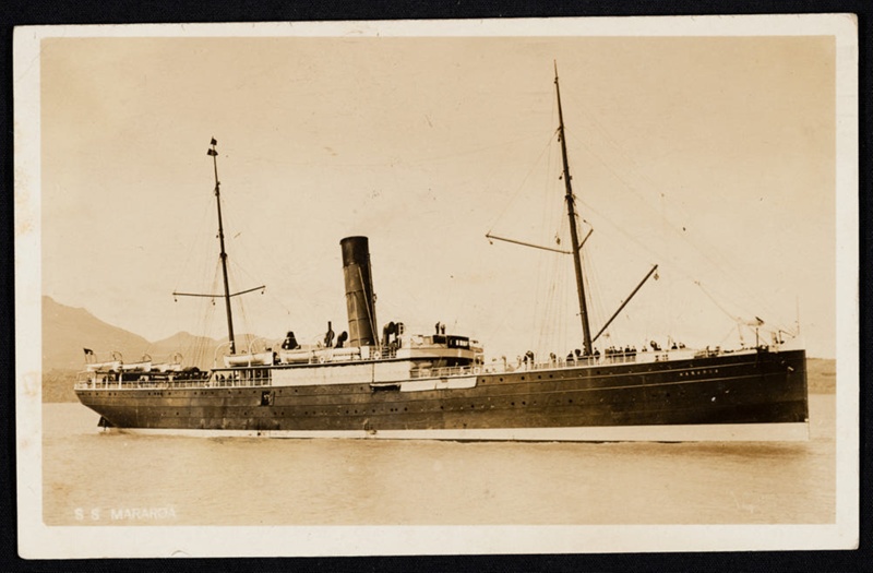 The S.S. 'Mararoa', U.S.S. Co.; Unknown; 1885-1931; 11937.1 | eHive