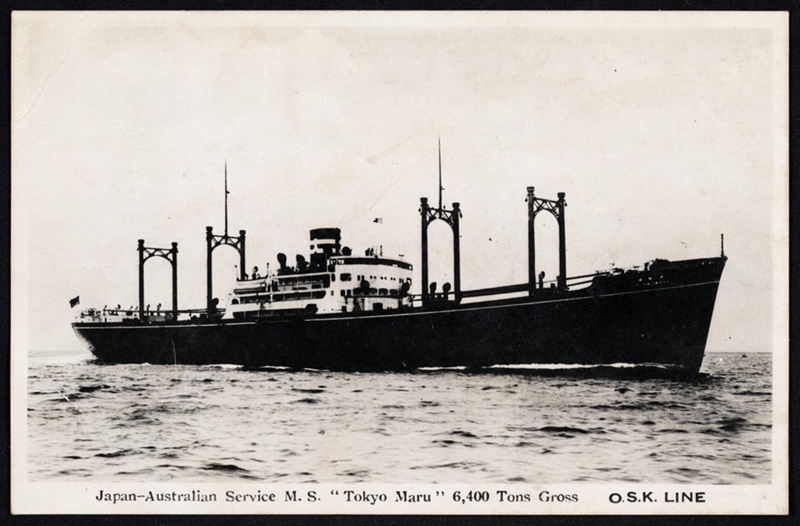 The Japan-Australian Service M. S. "Tokyo Maru", O.S.K. Line.; Unknown ...