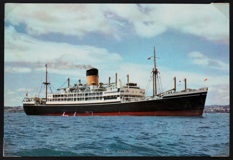 The S.S. 'Gothic' in harbour.; Unknown; 1950-2000; 14989.74 | eHive