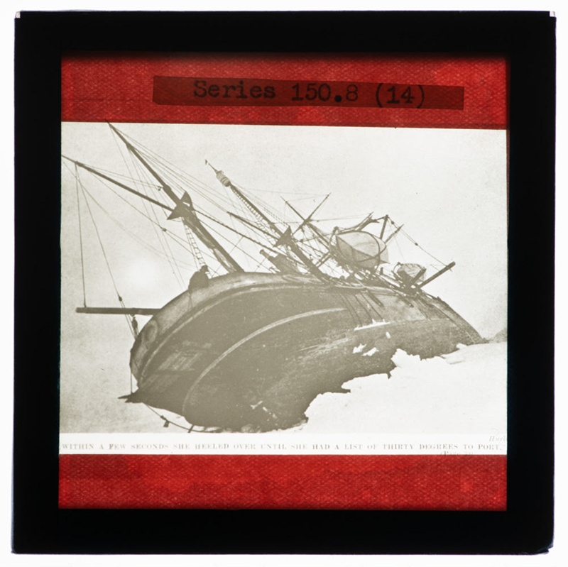 Ship. Caption at bottom of image reads: "WITHIN A FEW SECONDS SHE ...