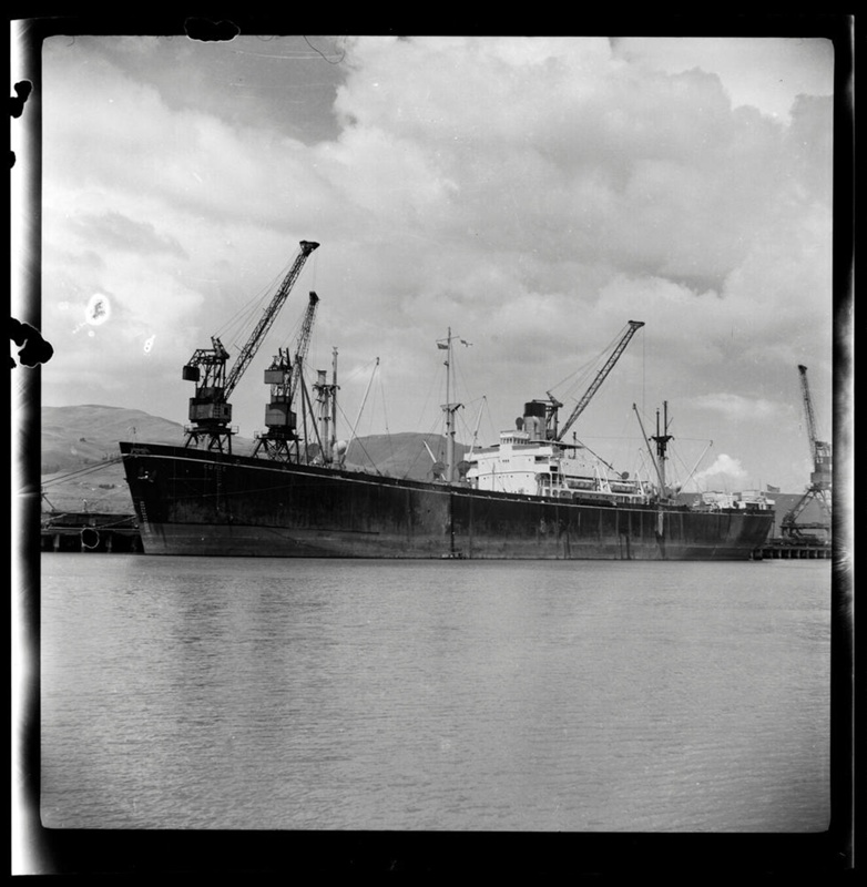 The 'Cufic' in Lyttelton Port.; Unknown; 1950-2000; 12585.1 | eHive