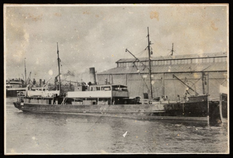 The S.S. 'Cygnet' in Wellington Port.; Unknown; 1900-1950; 14648.1 | eHive