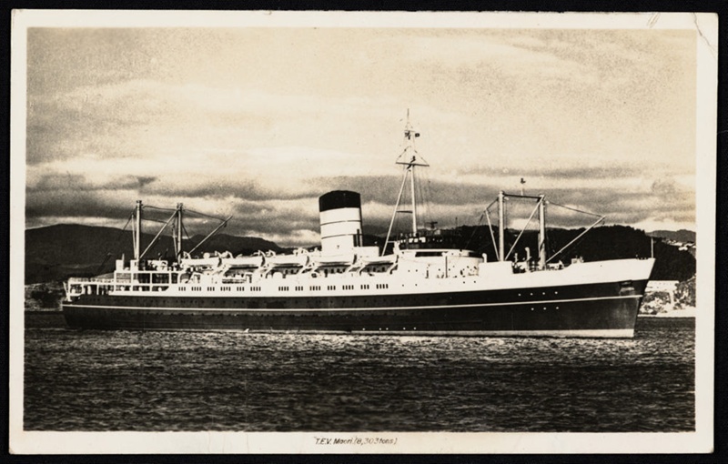 The ferry S.S. 'Maori' at sea.; Unknown; 1950-2000; 9702.1 | eHive