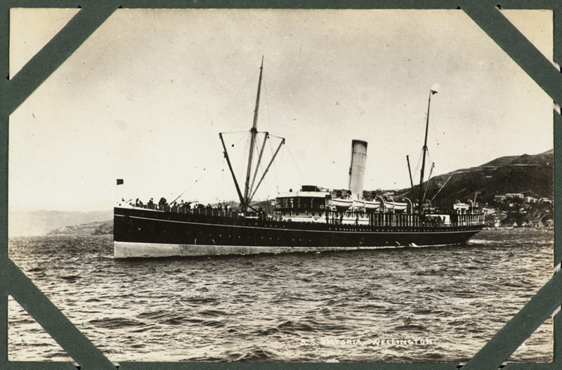The S.S. 'Victoria' in Wellington Harbour.; Unknown; 1900-1950; 14987. ...