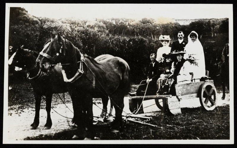 The wedding of Harry Blyth and his first wife, Chatham Island before ...