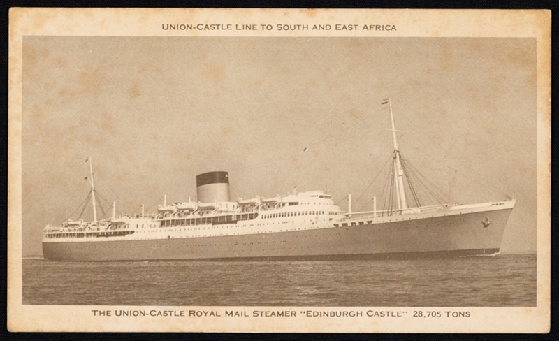 The Union-Castle Royal Mail Steamer "Edinburgh Castle".; Unknown; 1950 ...