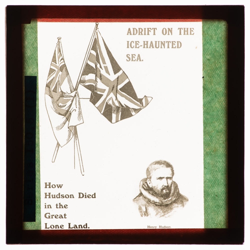 Henry Hudson portrait and flags.; Unknown; 1900-1950; 7349.1 | eHive