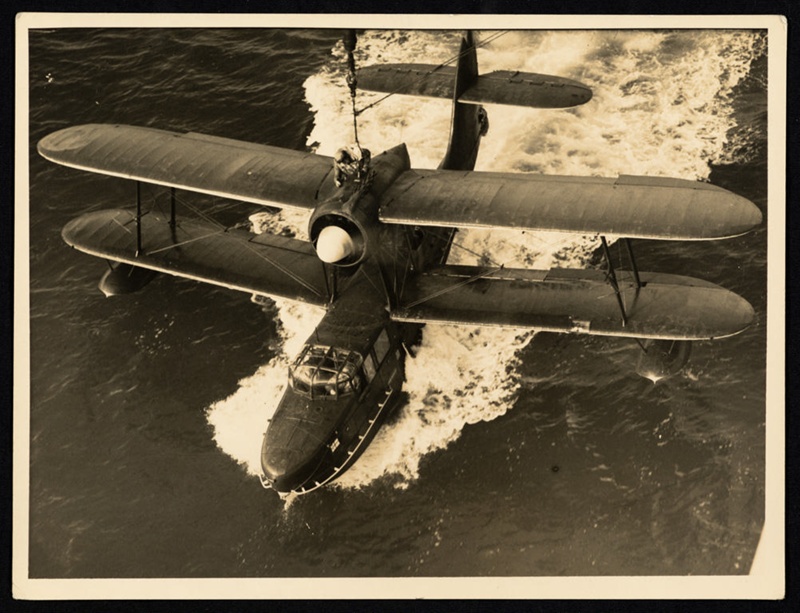 A British Supermarine Sea Otter Maritime Patrol Amphibian on the water ...