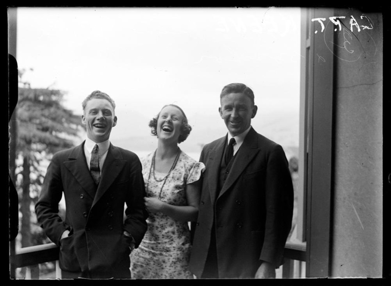 Woman with two men, Captain Keene, Mona and Soulon (transcription ...