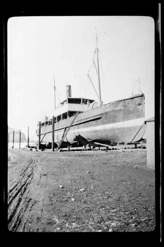The 'Cygnet' on slip in unidentified port.; Unknown; 1900-1950; 12361.1 ...
