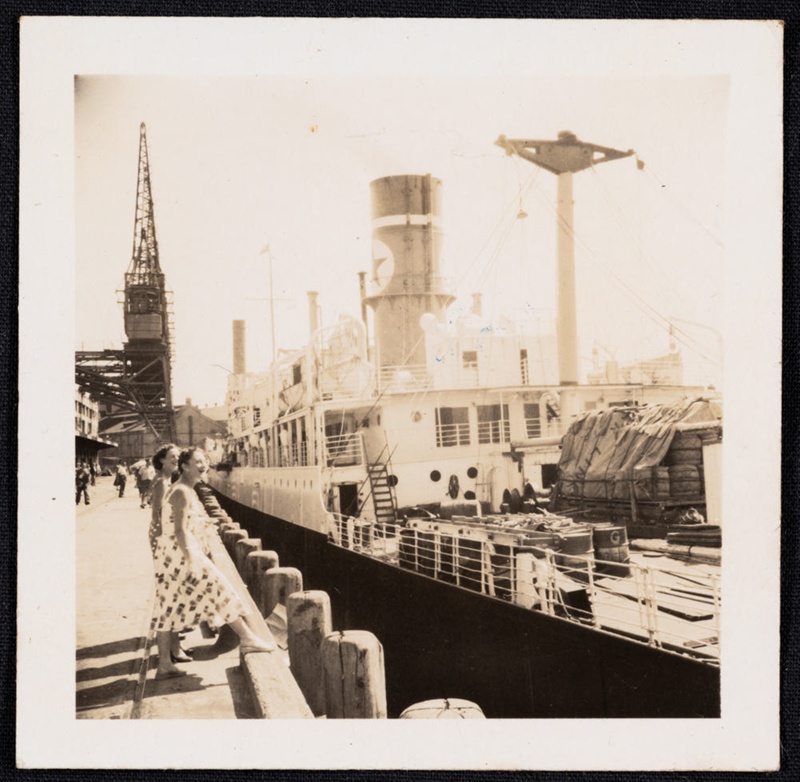 The 'Trojan Star I' at port in Auckland.; Unknown; 1952; 10810.1 | eHive