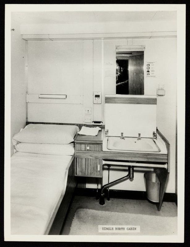 Interior of 'Wahine' a single berth cabin.; Unknown; 1950-2000; 14746.1 ...