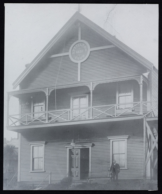 Reproduction of an old photo. The Lyttelton Club.; Unknown; 1900-1950 ...
