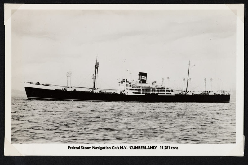 The M.V. 'Cumberland' at sea.; Unknown; 1900-1950; 14989.83 | eHive