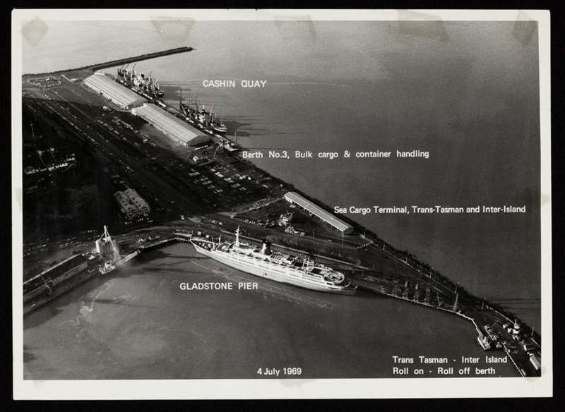 View of Gladstone Pier and Cashin Quay, 4 July 1969.; Unknown; 1969 ...