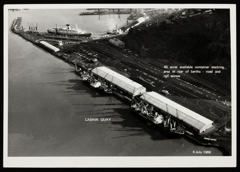View of Gladstone Pier and Cashin Quay, 4 July 1969.; Unknown; 1969 ...