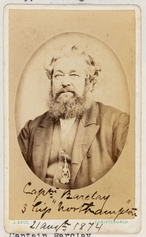 Studio portrait of Captain Barclay, of the ship 'Northhampton', 21 ...