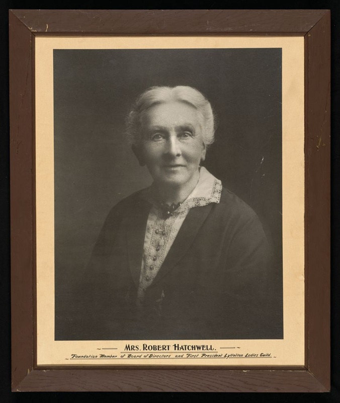 Portrait of Mrs Robert Hatchwell. Unglazed, wooden frame.; Unknown ...