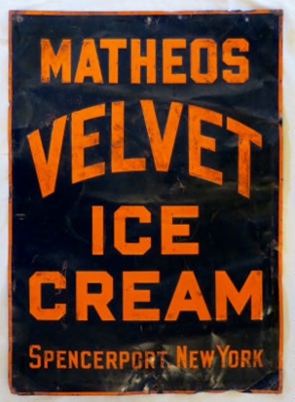 Matheos Velvet Ice Cream sign ; D2014.057 | eHive