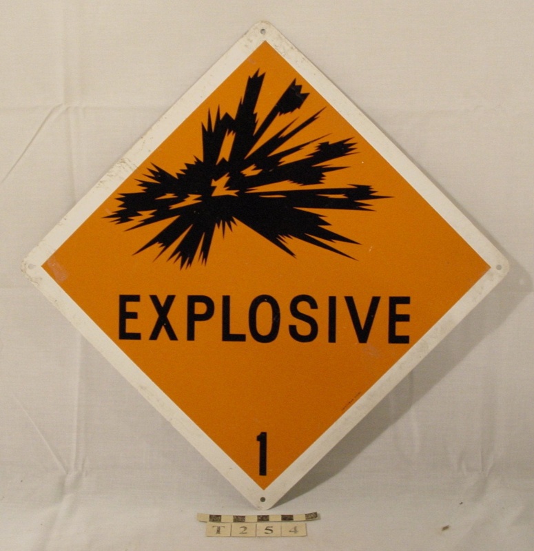 EXPLOSIVE SIGN; T-254-0 | eHive