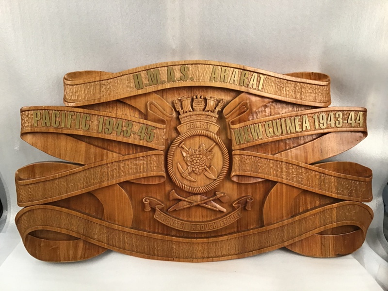 Battle Honours Board; HMAS Ararat II; NAVY-15631-00 | eHive