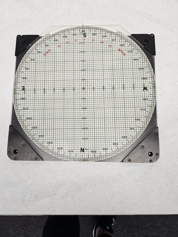 Compass Correction Card and Holder; Unknown; Unknown; RANHC-2025-018 ...