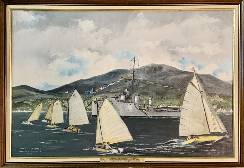 Painting; HMAS Warrego; Russ Ames; 1986; Navy-2919 | eHive