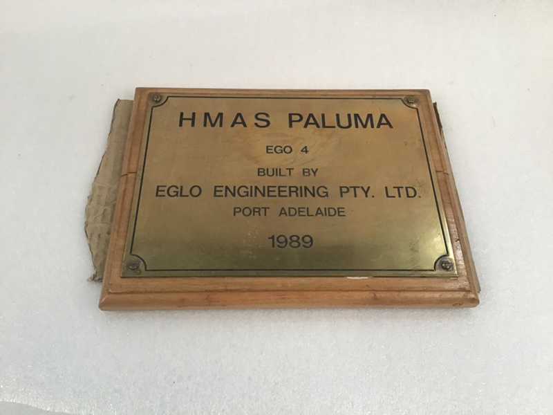 Makers Plate; HMAS Paluma; NAVY-15225-00 | eHive