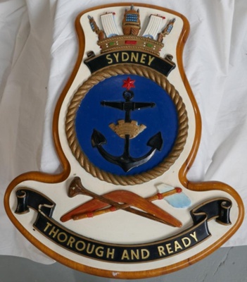 Large Crest: HMAS Sydney; Unknown; NAVY-41399-0 | eHive