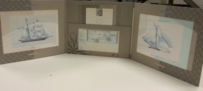 Boxed set of prints of STS YOUNG ENDEAVOUR and skiff BRITANNIA ...