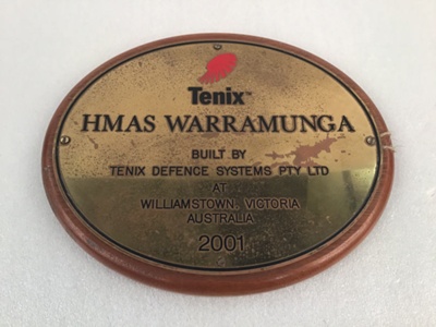 Makers Plate; HMAS Warramunga II; NAVY-15528-00 | eHive