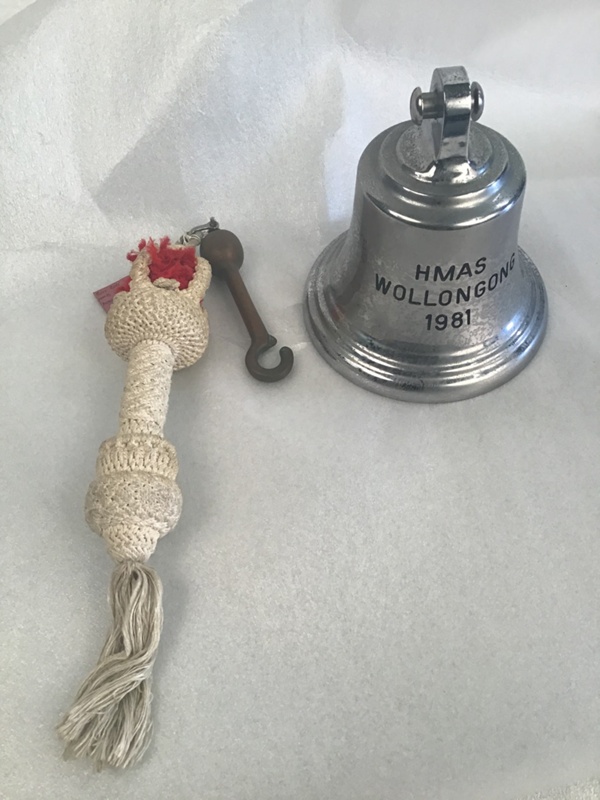 Ship’s Bell, Rope and Clapper; HMAS Wollongong II 1981; NAVY - 1938-00 ...