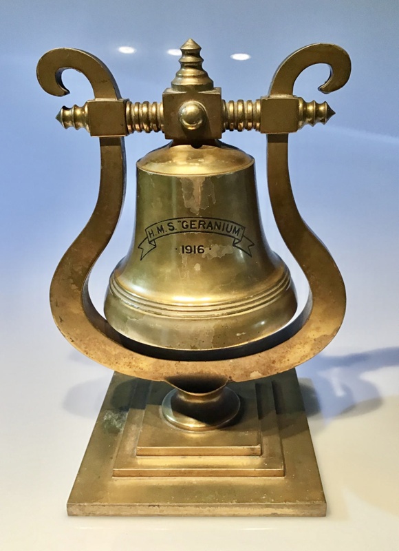 Bell; HMS Geranium Ship's Bell; Circa 1916; Navy-4167-00 | eHive