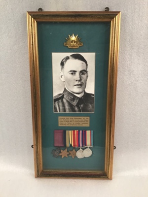 Citation; Shield; Photograph; Corporal John Edmondson, VC; 1941; NAVY ...