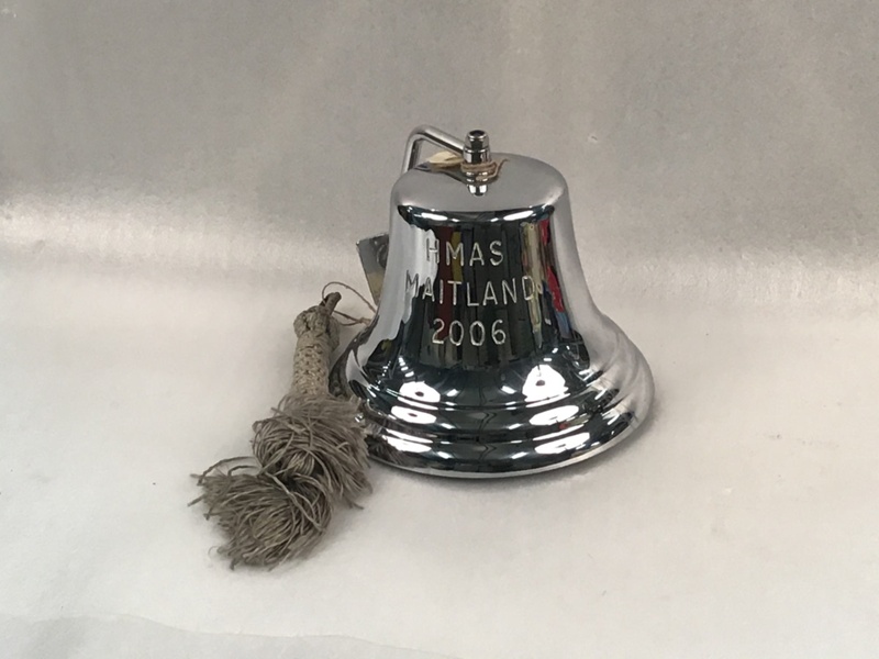 Ship’s Bell, Rope and Clapper; HMAS Maitland; 2006; NAVY-15529-00 | eHive
