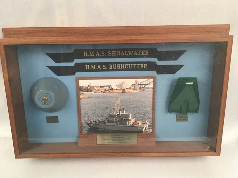 Framed Presentation; HMAS Rushcutter and HMAS Shoalwater; NAVY-355-00 ...
