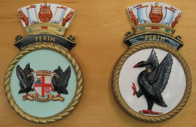 HMAS Perth (I) Crest and HMAS Perth (II) crest ; NAVY-80087 | eHive
