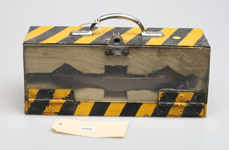 Telephone handset in stowage box; NAVY-41068-0 | eHive