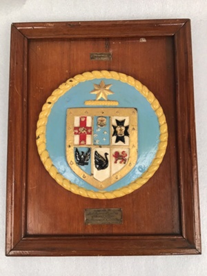HMAS Australia II Coat of Arms badge presented by Royal Australian Navy ...