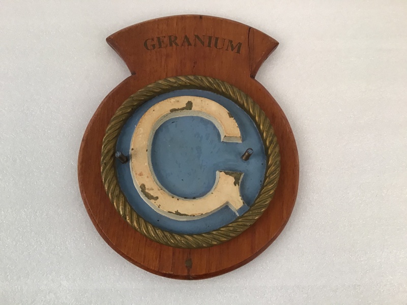 Ship’s Badge; HMAS Geranium; NAVY-15545-00 | eHive