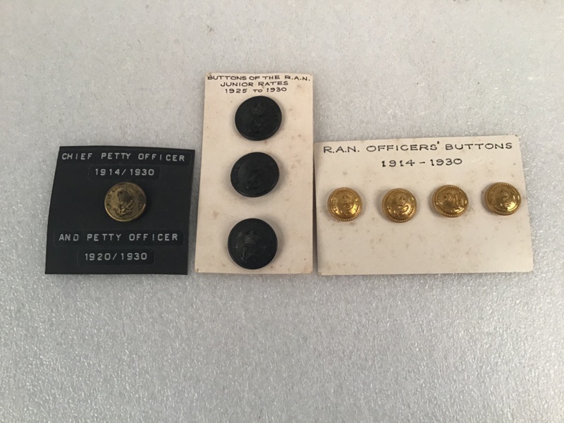 Buttons of the Royal Australian Navy; 1914-1930; NAVY-7173-00 | eHive