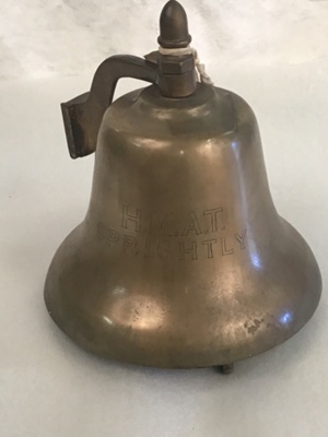 Ship’s Bell with metal arm and clapper; HMAS Sprightly; NAVY-4001-00 ...