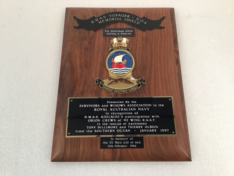 Presentation; Plaque; Royal Australian Navy; HMAS Adelaide II; 1997 ...