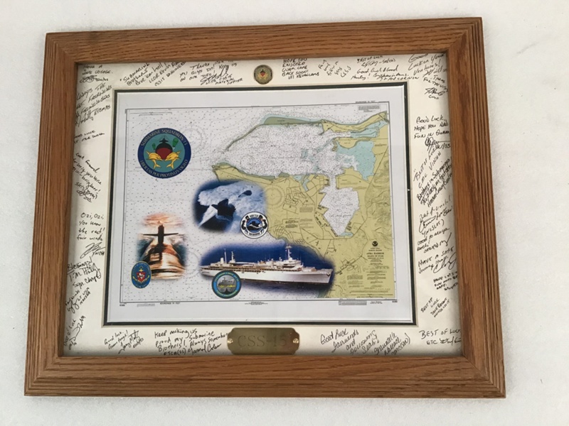 Presentation; Framed Chart and Photos; HMAS Rankin; NAVY-15757-00 | eHive