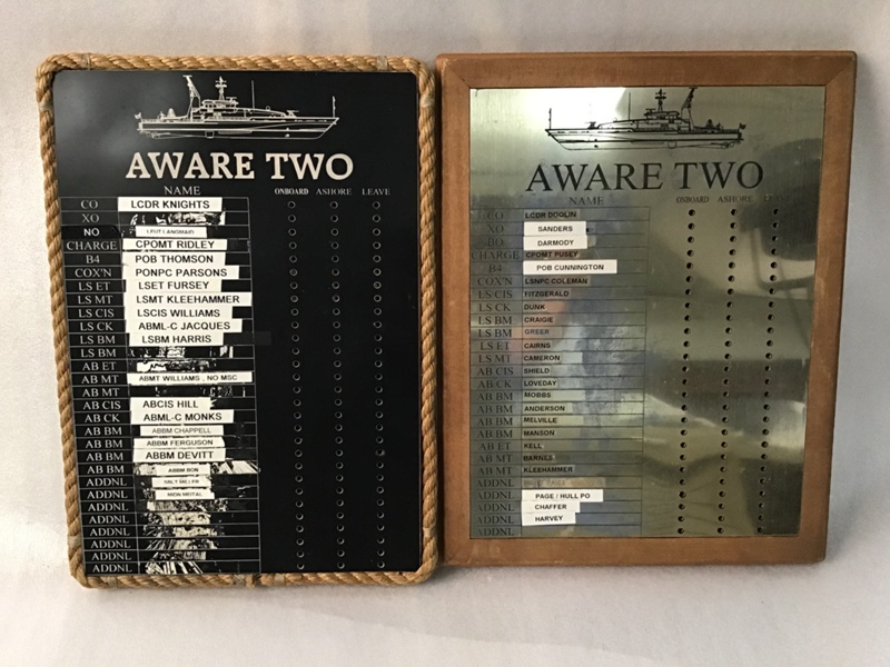 Leave Board; HMAS Aware ; NAVY-4908-00 | eHive