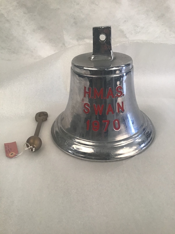 Ship’s Bell with clapper; HMAS Swan III 1970 ; NAVY - 645-00 | eHive