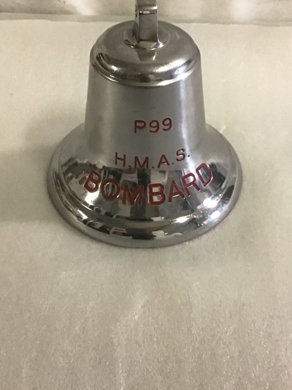 Ship’s Bell; HMAS Bombard with wooden stand; NAVY-392-00 | eHive