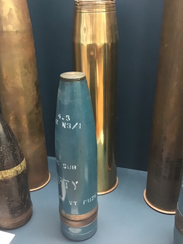 Projectile; 4.5 inch Shell and Cartridge; c.1950-1999; NAVY-1153-00 | eHive